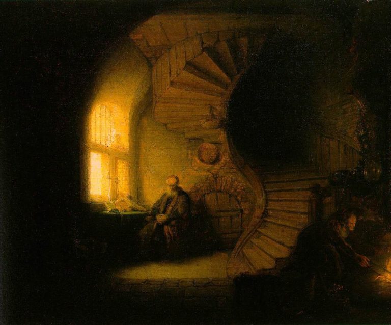 rembrandt-le-philosophe-en-meditation - Jean-Charles CLEMENT